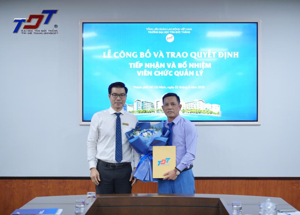 PGS.TS. Trần Duy Hoà nhận nhiệm vụ mới tại Trường Đại học Tôn Đức Thắng | Khoa Khoa học thể thao